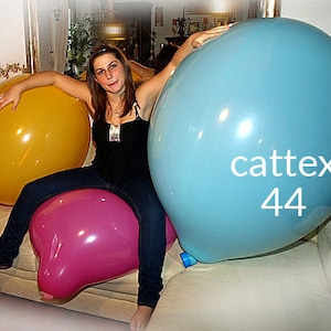 1x Big Cattex 44-48 Inch *mix Color* *furry Print* Looner Big Balloon ...