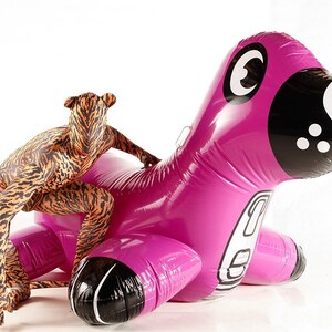 Huge Inflatable black Seal 6 Feet 2 Meter Shiny Pool Toy Big Inflatable ...