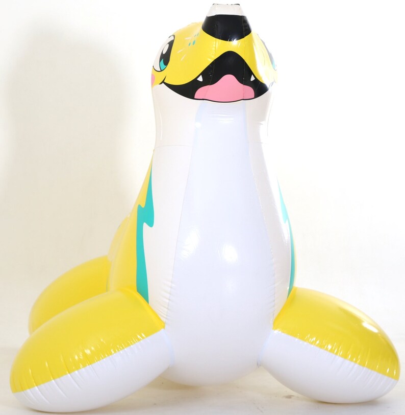 Big Inflatable Seal Yellow Shiny yellow 7feet Long 6 Feet High Pool Toy ...