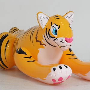 Huge Tiger Shiny orange 8 Feet / 260 Cm Long Shiny Pool Toy Big ...