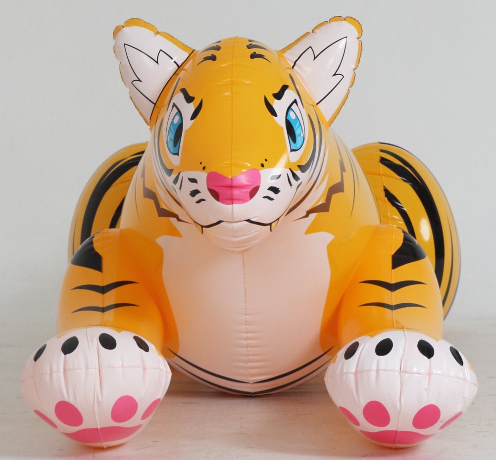 Huge Tiger Shiny orange 8 Feet / 260 Cm Long Shiny Pool Toy Big ...