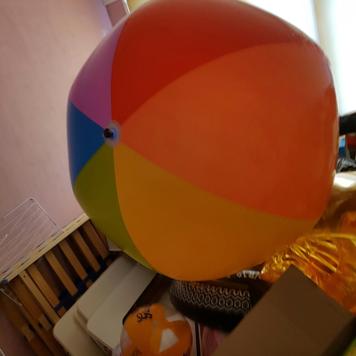 Huge Inflatable Beach Ball 4.3 Feet / 130cm Rainbow Colors Big ...