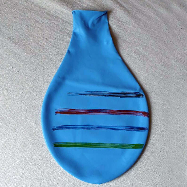 2x 36 Inch Sa **NEW STRIPED** Balloon *mix Colors* Big Balloon Looner ...