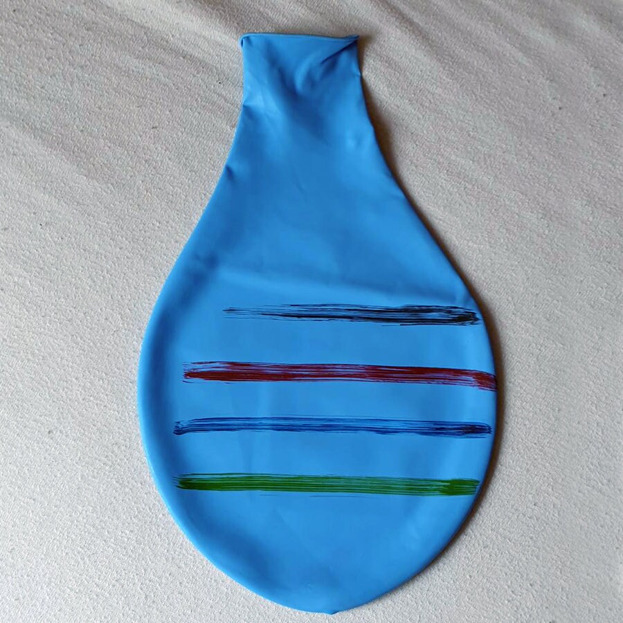 2x 36 Inch Sa **NEW STRIPED** Balloon *mix Colors* Big Balloon Looner ...