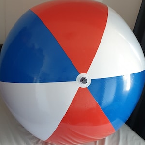 Huge Inflatable Beach Ball 4 Feet 120cm blue-white-red Big Inflatable ...