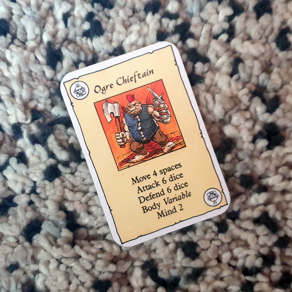 Heroquest - Against the Ogre Horde - Monster Cards - ENG - Etsy