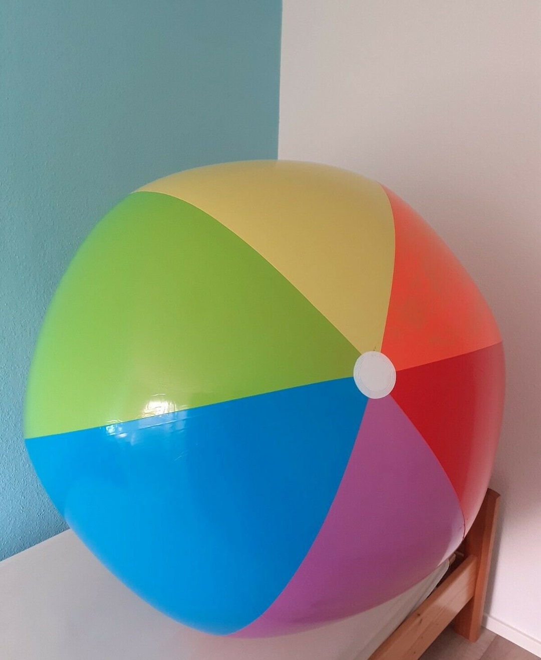 Huge Inflatable Beach Ball 4.3 Feet / 130cm Rainbow Colors Big ...
