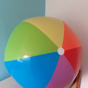 Huge Inflatable Beach Ball 4.3 Feet / 130cm Rainbow Colors Big ...