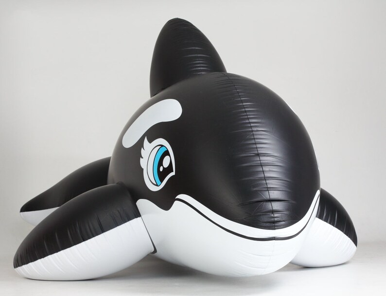 Huge black Whale 16 Feet/5 Meters Matte Pool Toy Big Inflatable - Etsy