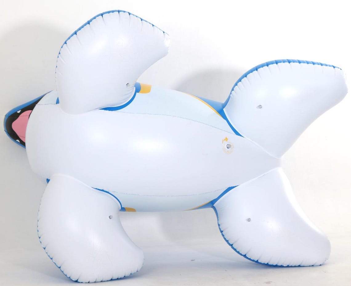 Big Inflatable Seal Blue Matte blue 7feet Long 6 Feet High Pool Toy - Etsy