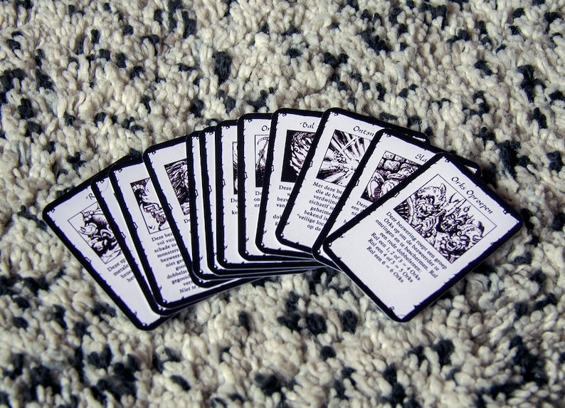 Heroquest US Chaos Spell Cards EU Style Cards - Full Set - Eng / Nl ...