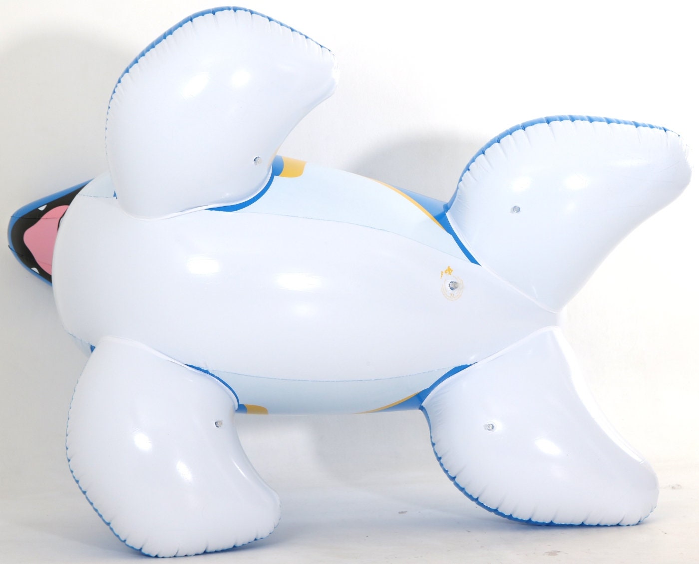 Big Inflatable Seal Yellow Shiny blue 7feet Long 6 Feet High Pool Toy ...