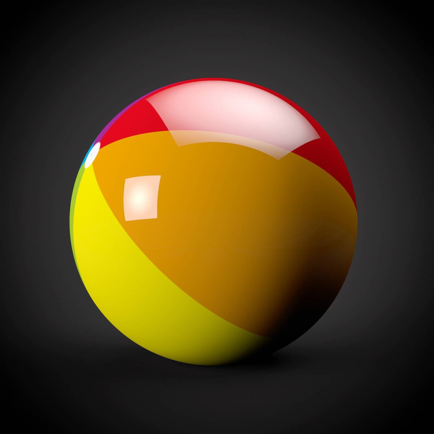 Huge Inflatable Beach Ball 4 Feet 120cm rainbow Colors Big Inflatable ...