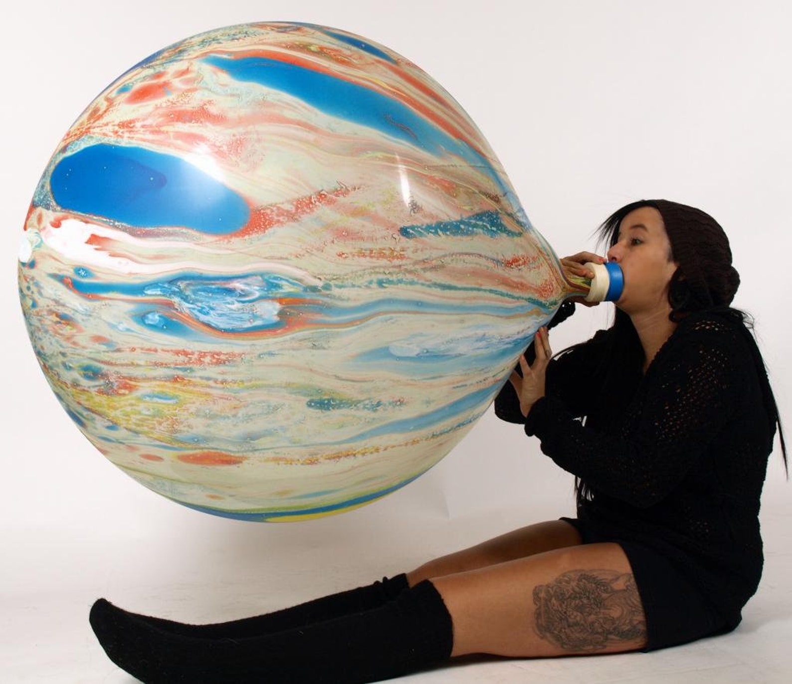 1x Big Cattex marble Colors 36-45 Inch Looner Big Latex Balloon - Etsy