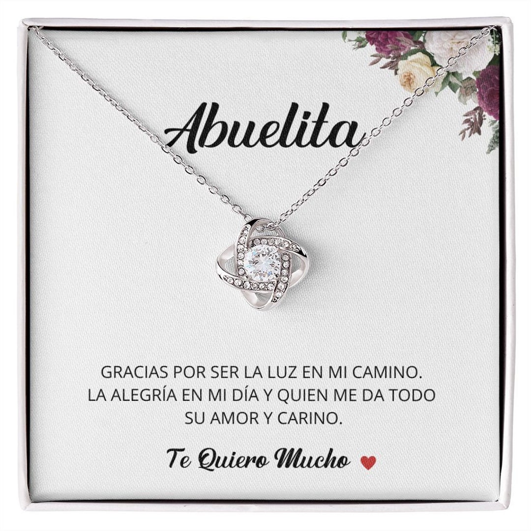 Abuelita Abuela Spanish Grandma Mothers Day Gift Birthstone Initial