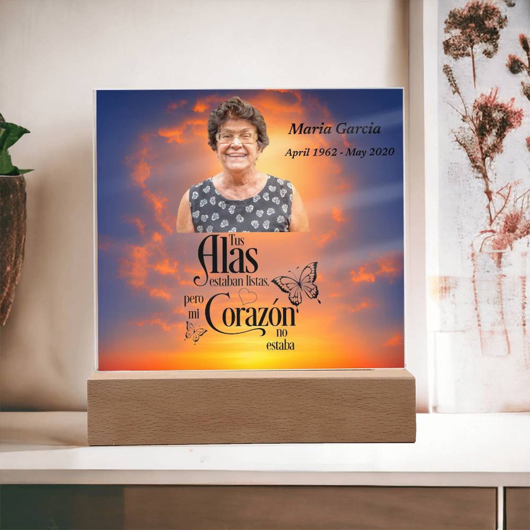 Personalized Memorial Acrylic| Bereavement Gift | Memorial Loss of a ...