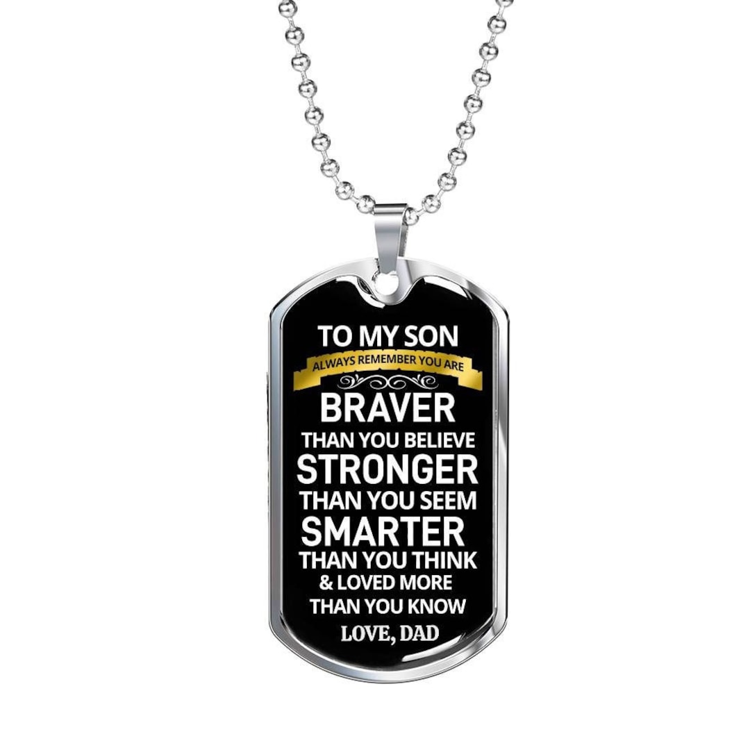 Personalized Dog Tags for Men Dog Tags Necklace Customized Engraving ...