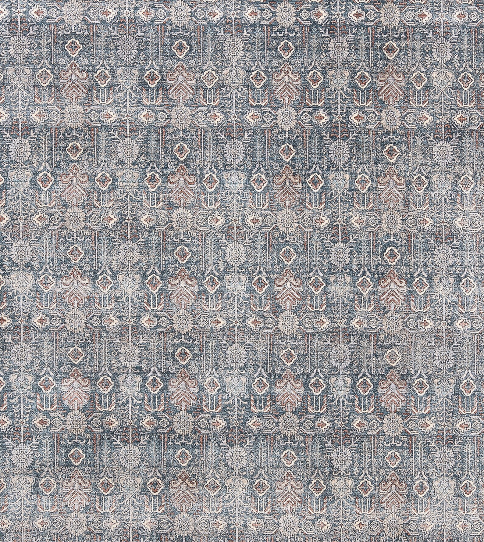 Vintage Blue Rug, Turkish Area Rug, Turkish Rug 5x7, Silk Rug 7x10, Rug ...