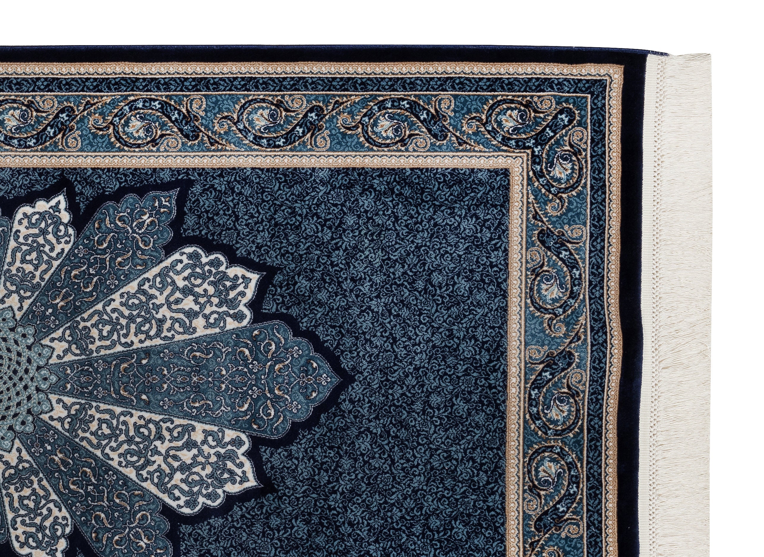 Abstract Design Silk Rug Navy Light Blue Silk Rug 3x5 Silk - Etsy