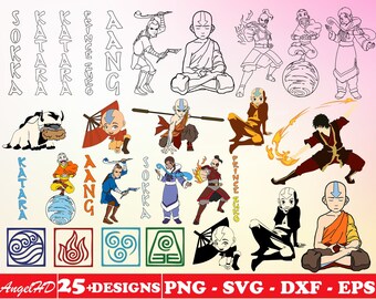 Avatar Airbender Svg - Etsy