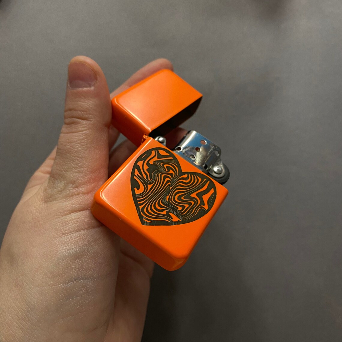 Spiralling Heart Lighter Aesthetic Heart Powderpuff Heart - Etsy