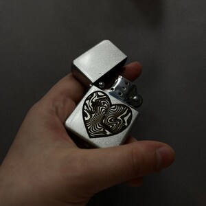 Spiralling Heart Lighter, Aesthetic Heart, Powderpuff Heart, Refillable ...