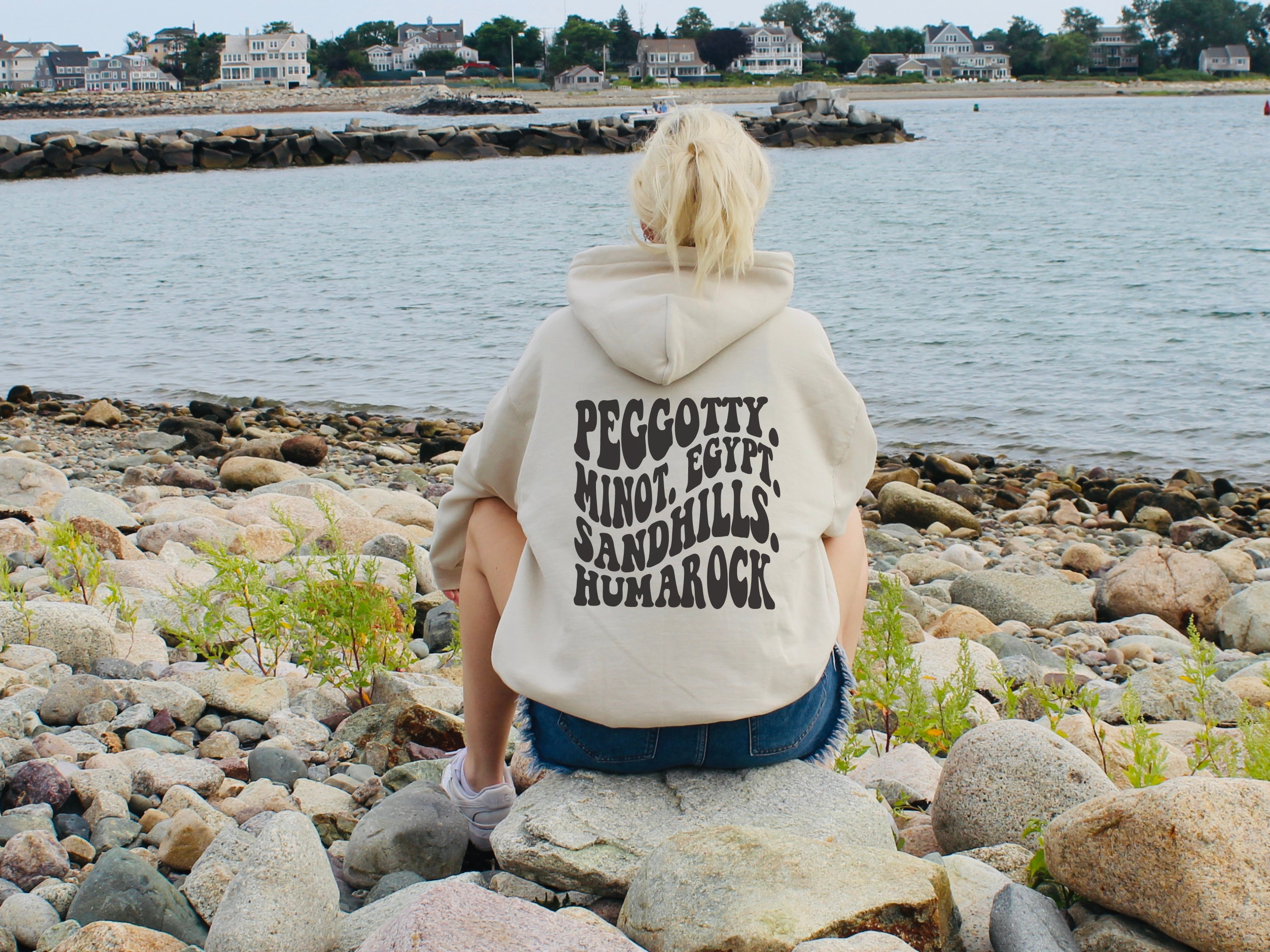 Scituate Beaches Hoodie, Summer Fun Hoodie, Beachwear, Peggotty Beach ...