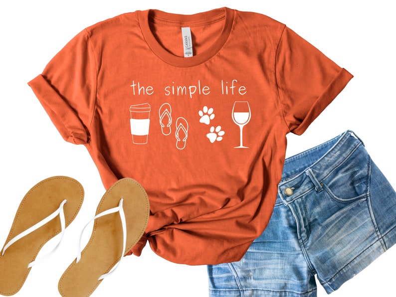 The Simple Life T-shirt, Enjoying Life, Beach Fun, Lake Fun, Gift for ...