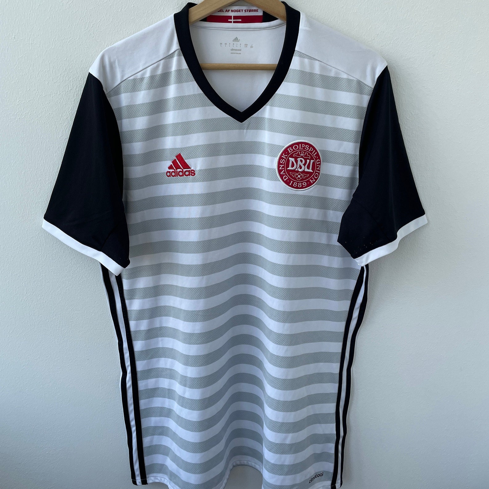 DENMARK NATIONAL TEAM 2016 Away Football Soccer Shirt Jersey Camiseta ...