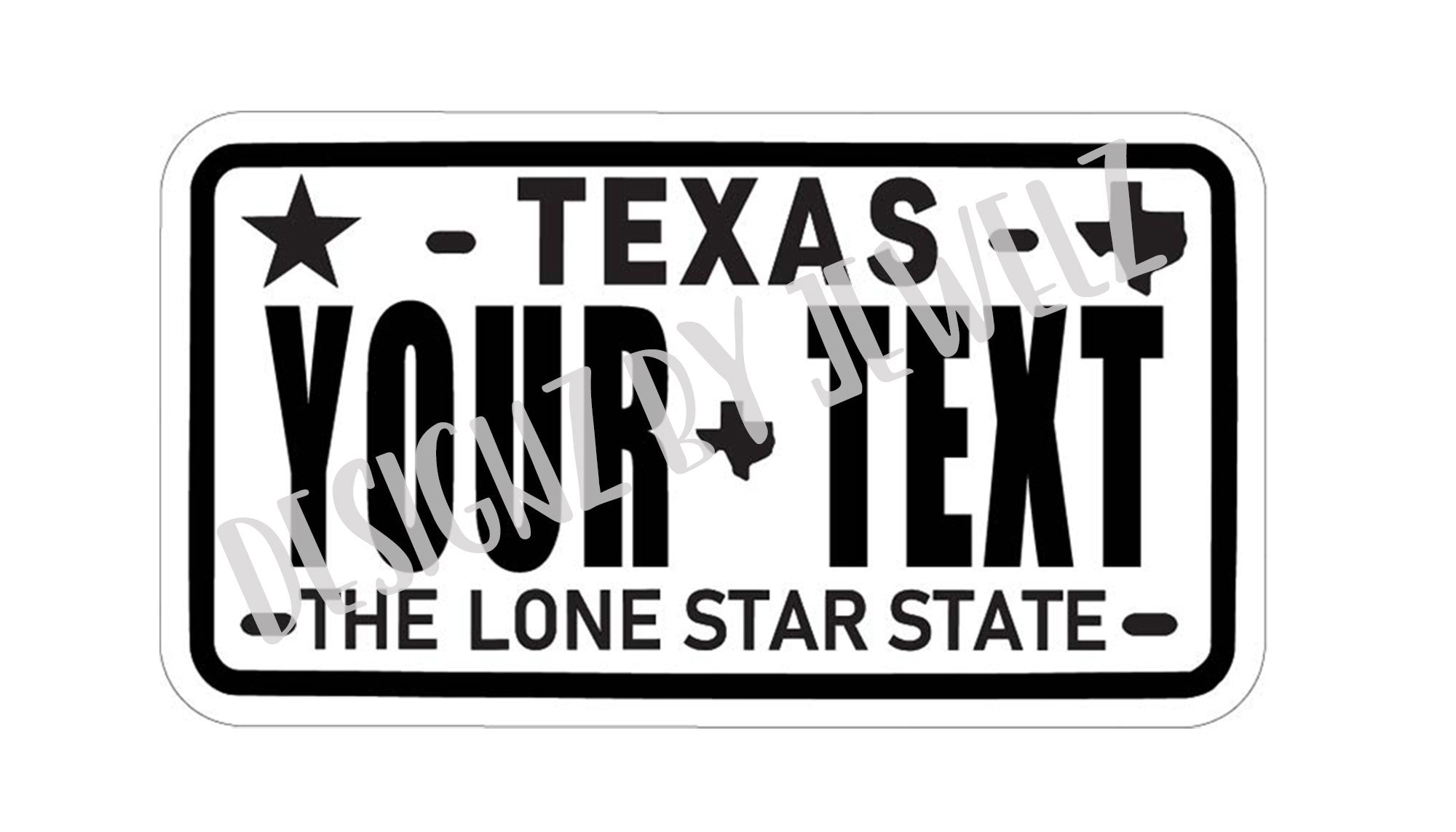 Custom Texas License Plate SVG - Etsy