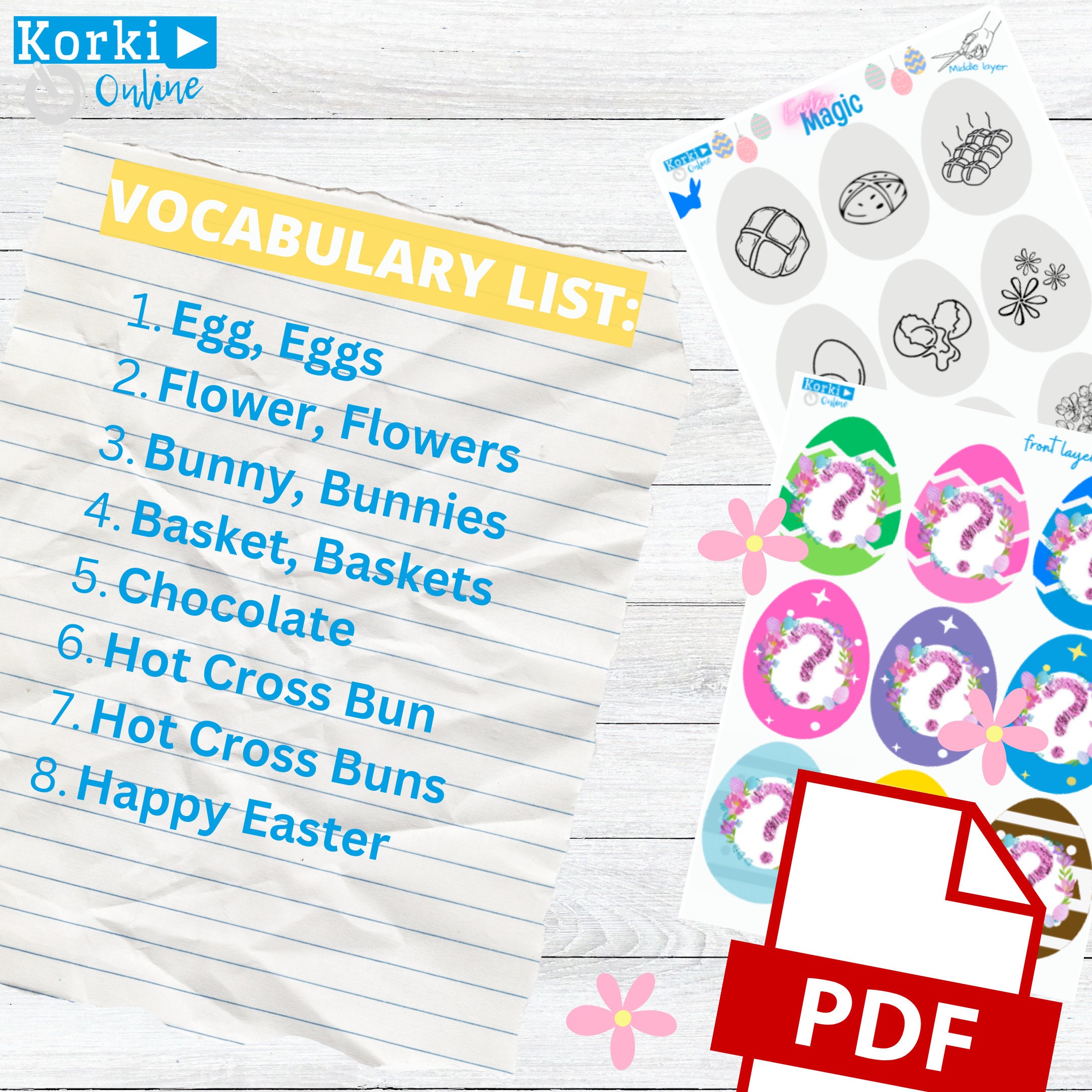 Printable Easter Egg Flashlight Reveal Guessing Card Game, Easter ...