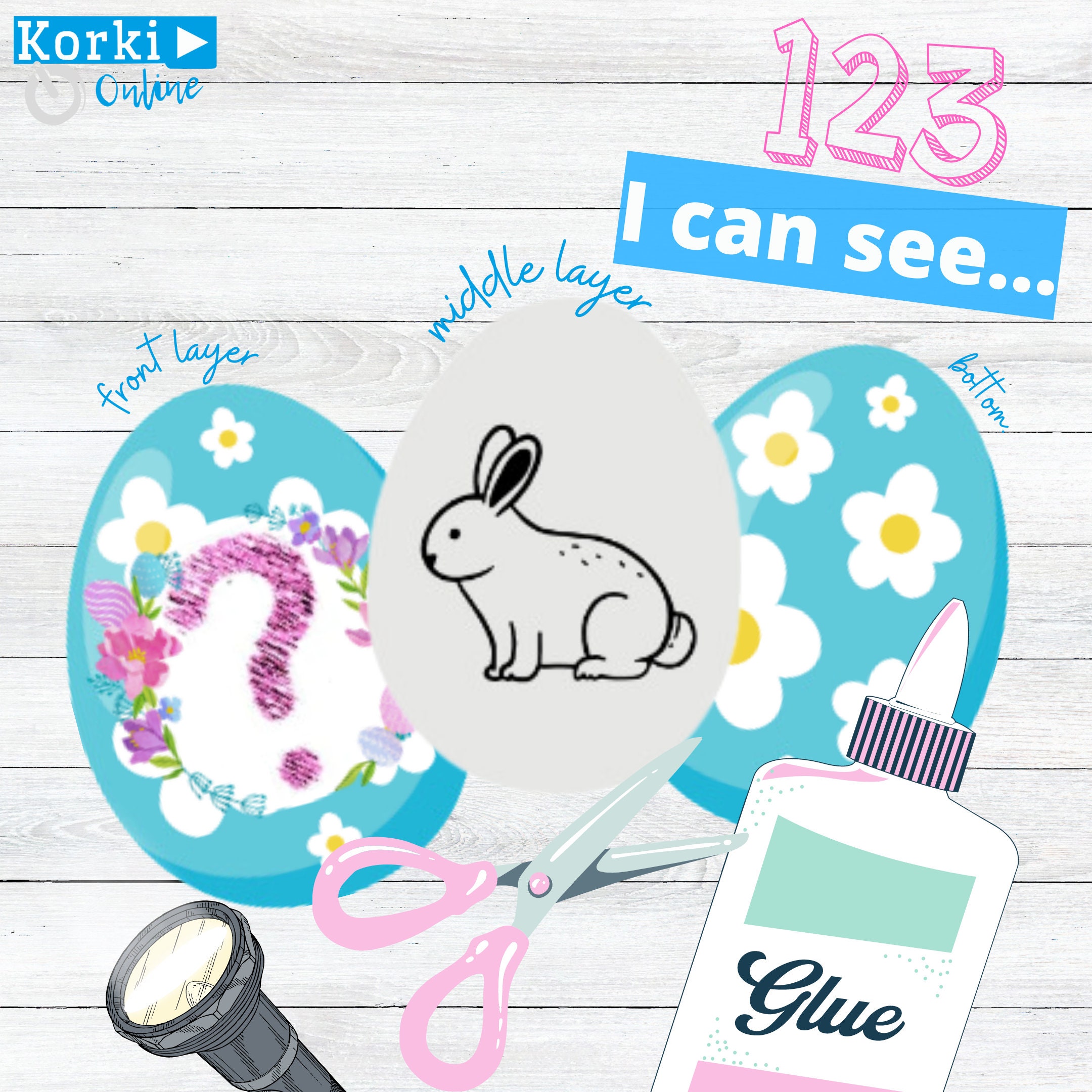 Printable Easter Egg Flashlight Reveal Guessing Card Game, Easter ...