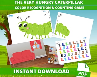 The Very Hungry Caterpillar Counting Activity - Etsy