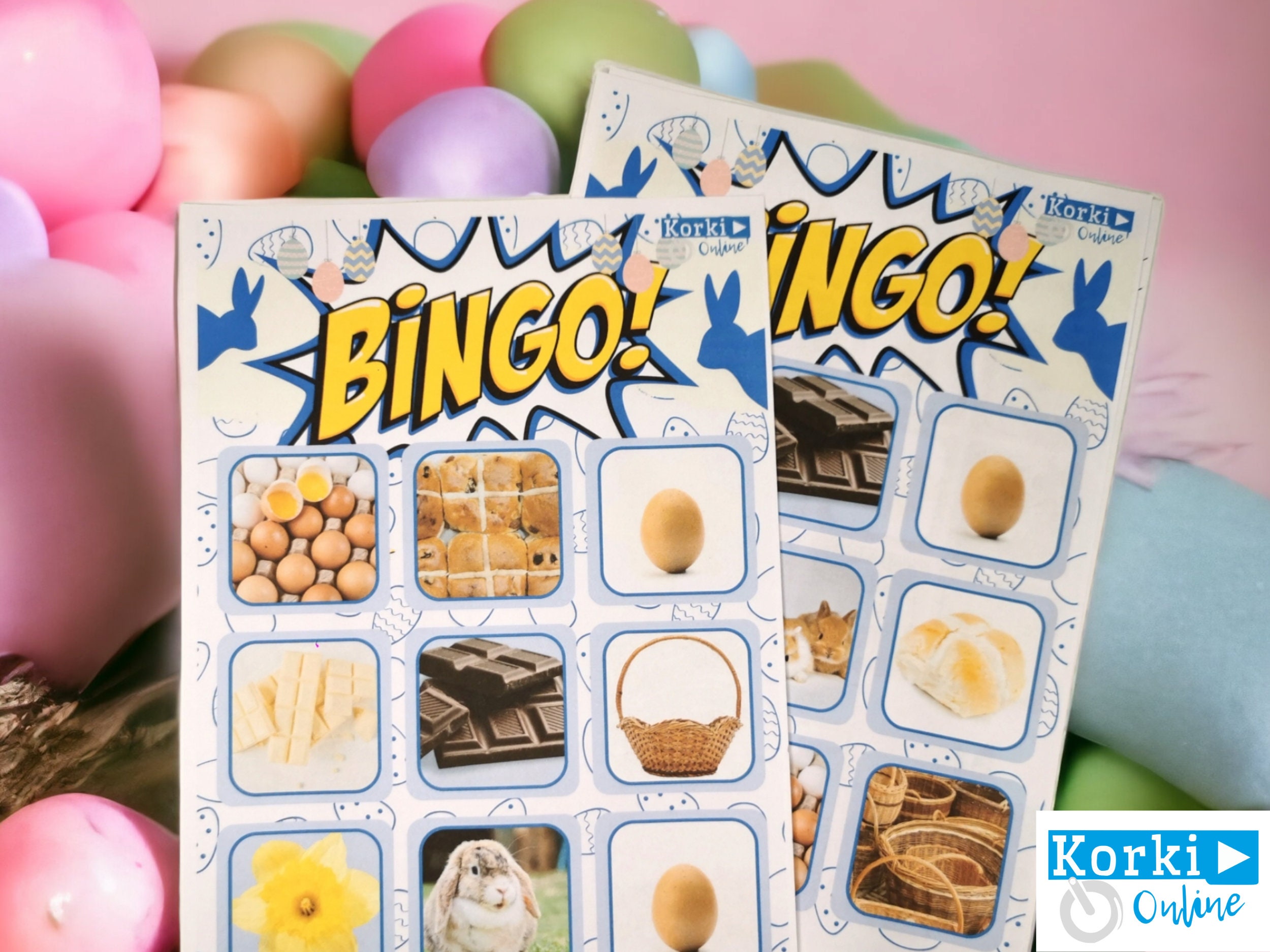 Printable Easter Bingo Game, 6 Unique Bingo Cards, Easter Activity for ...