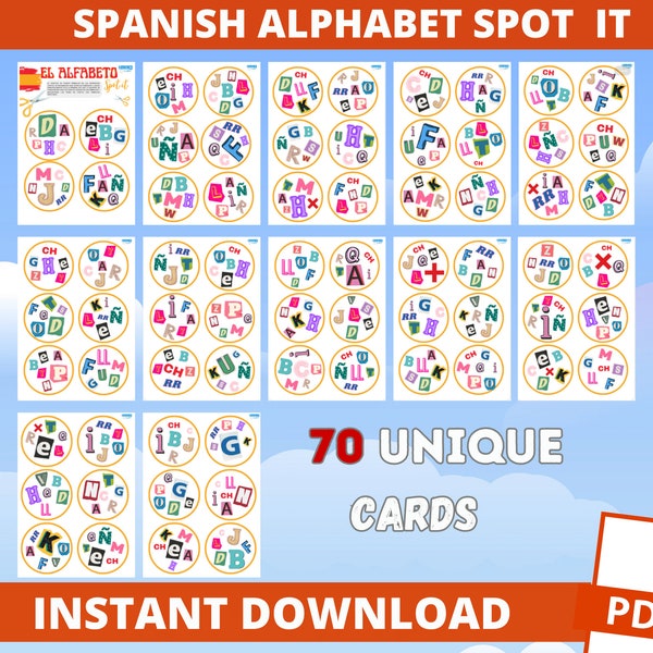 Spanish Alphabet' - Etsy