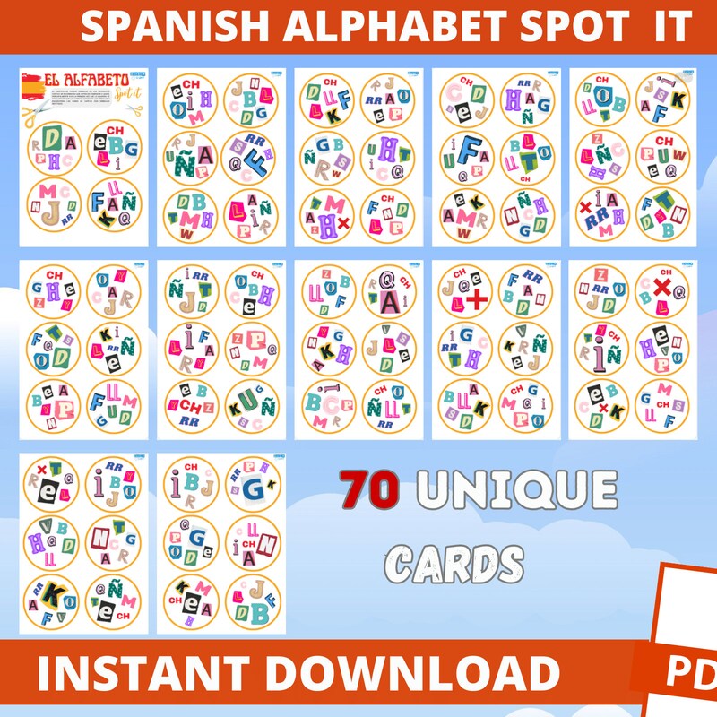 Spanish Alphabet - Etsy