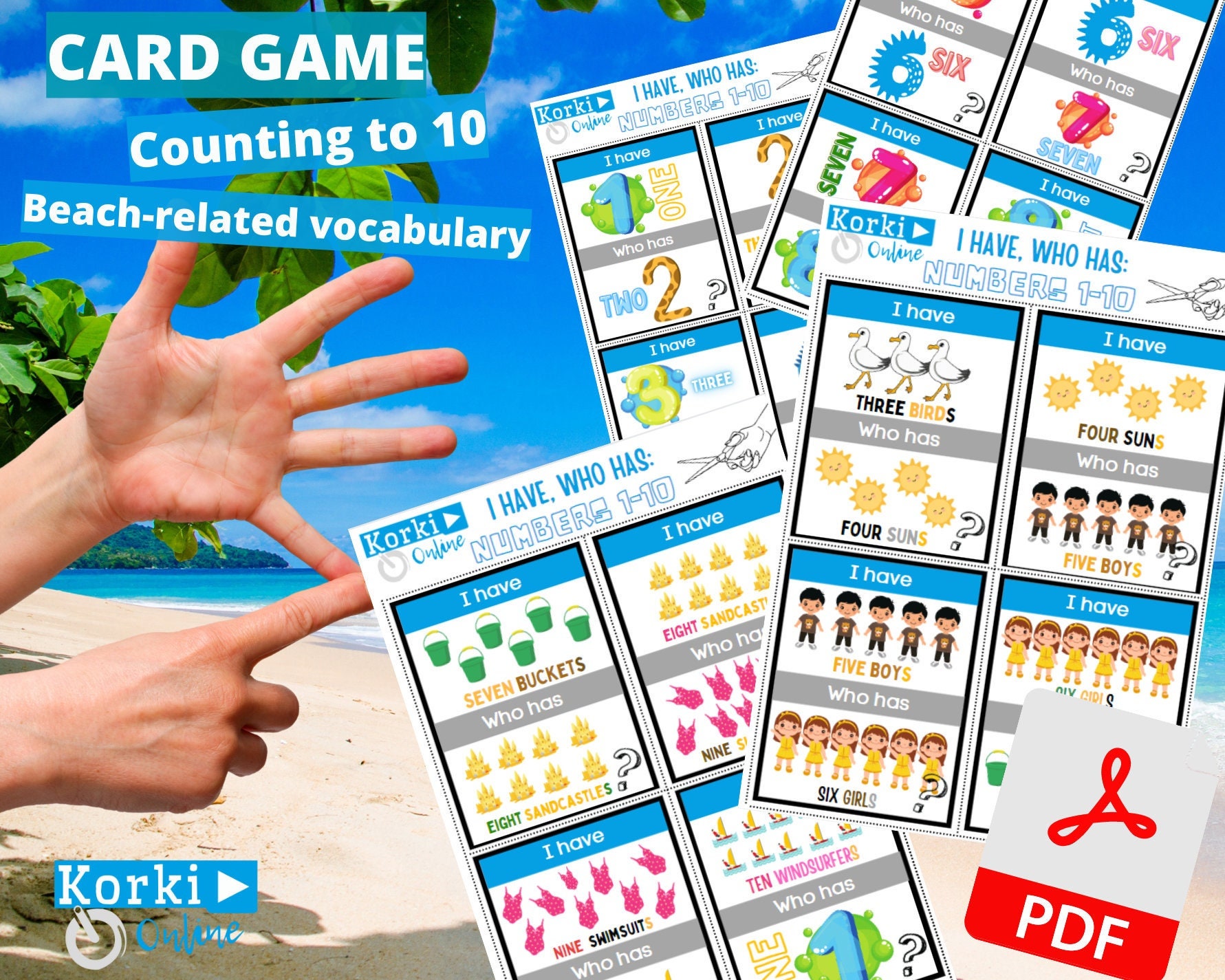 Counting Activity, Numbers 1 to 10, Printable Activities, Homeschool ...