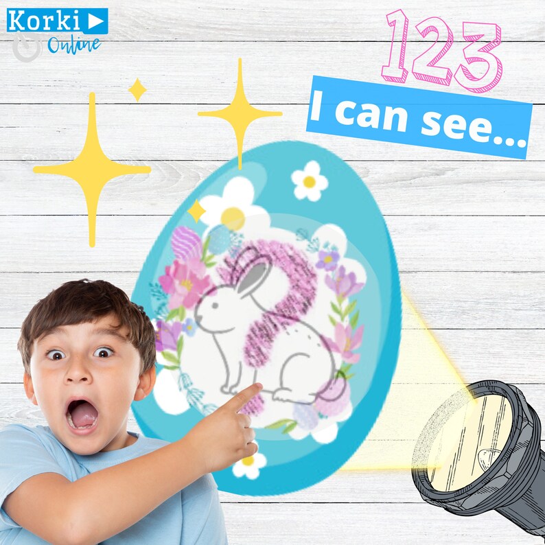 Printable Easter Egg Flashlight Reveal Guessing Card Game, Easter ...