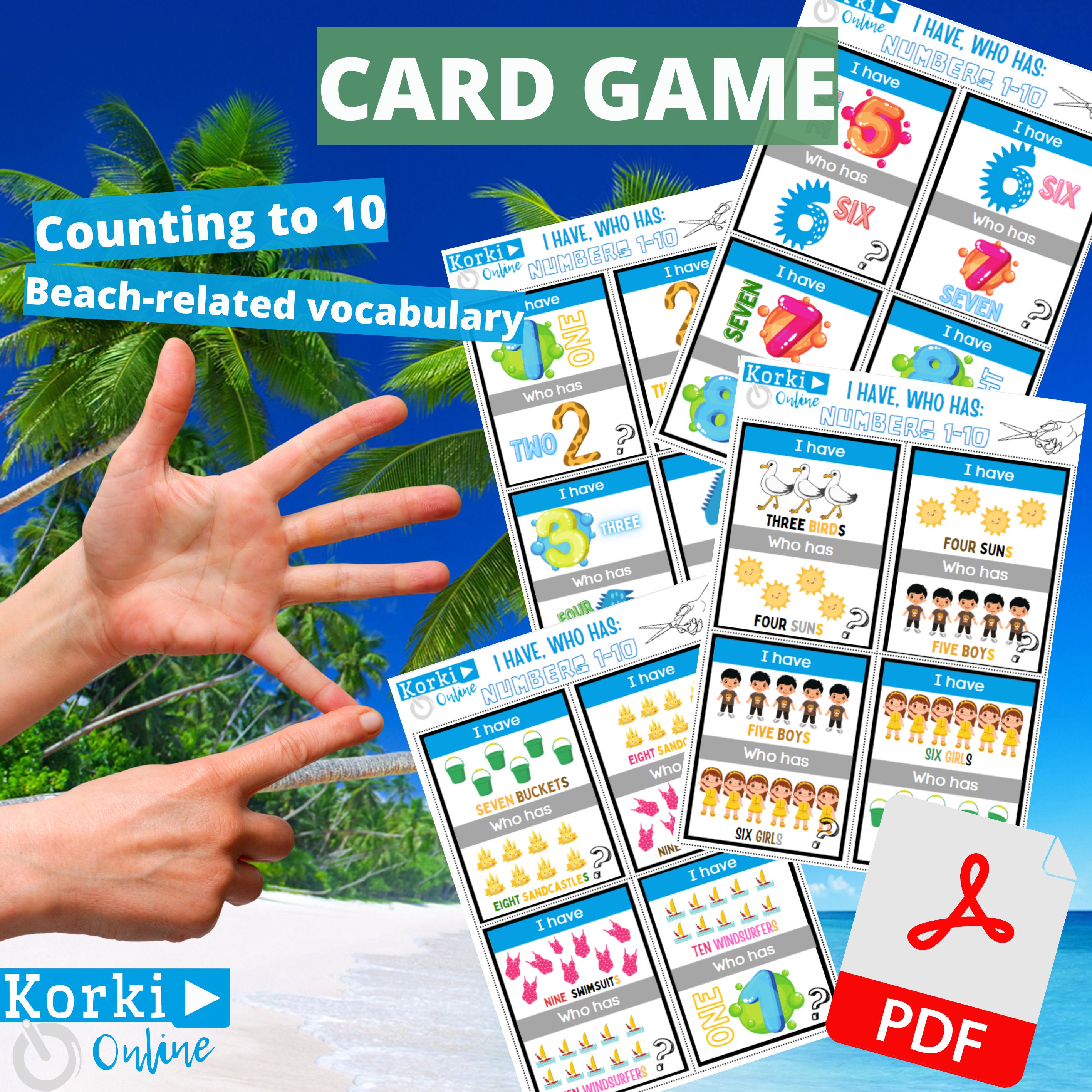 Counting Activity, Numbers 1 to 10, Printable Activities, Homeschool ...