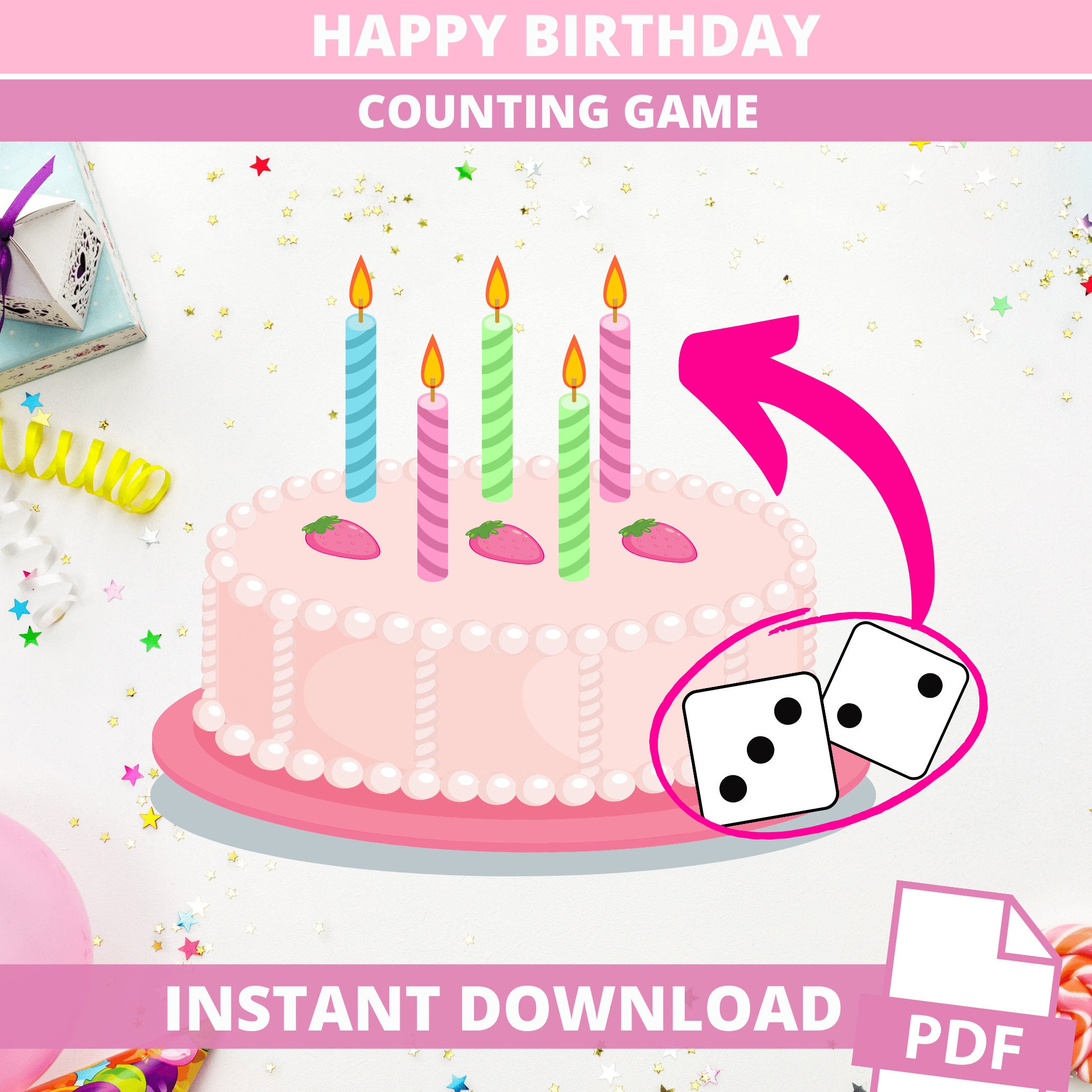 Happy Birthday, Cake, Printable Toddler Busy Binder, First Toddler Busy ...