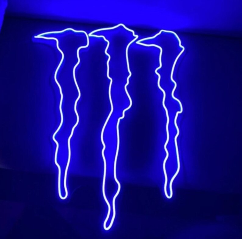 Monster Logo Neon Sign / Home Decor / Birthday Gift / Wall | Etsy