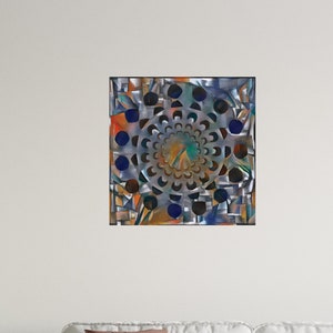 Cubist Moon Phases Mandala Art Print Great Quality Thick - Etsy