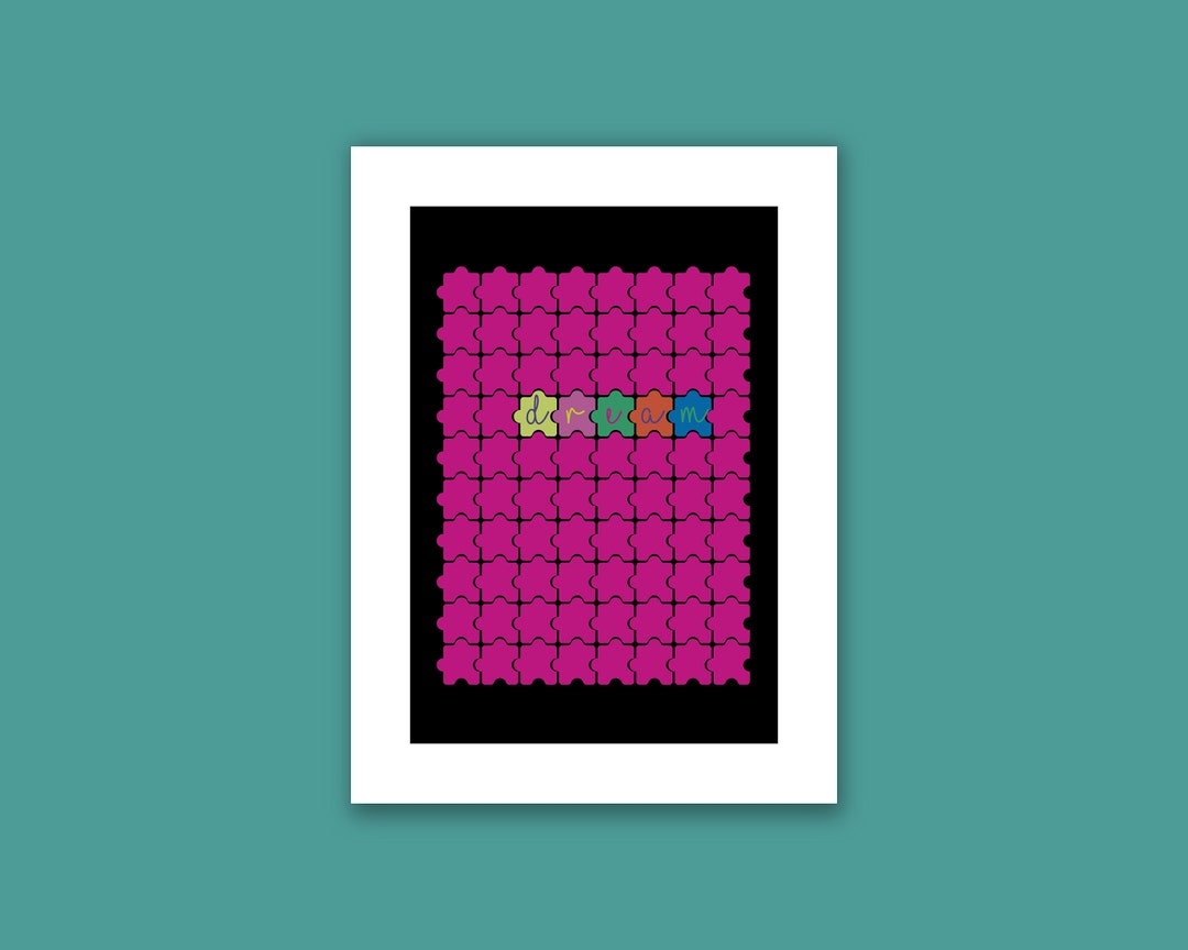 Puzzle Texture Poster. Puzzle Wall Art. Custom Puzzle - Etsy