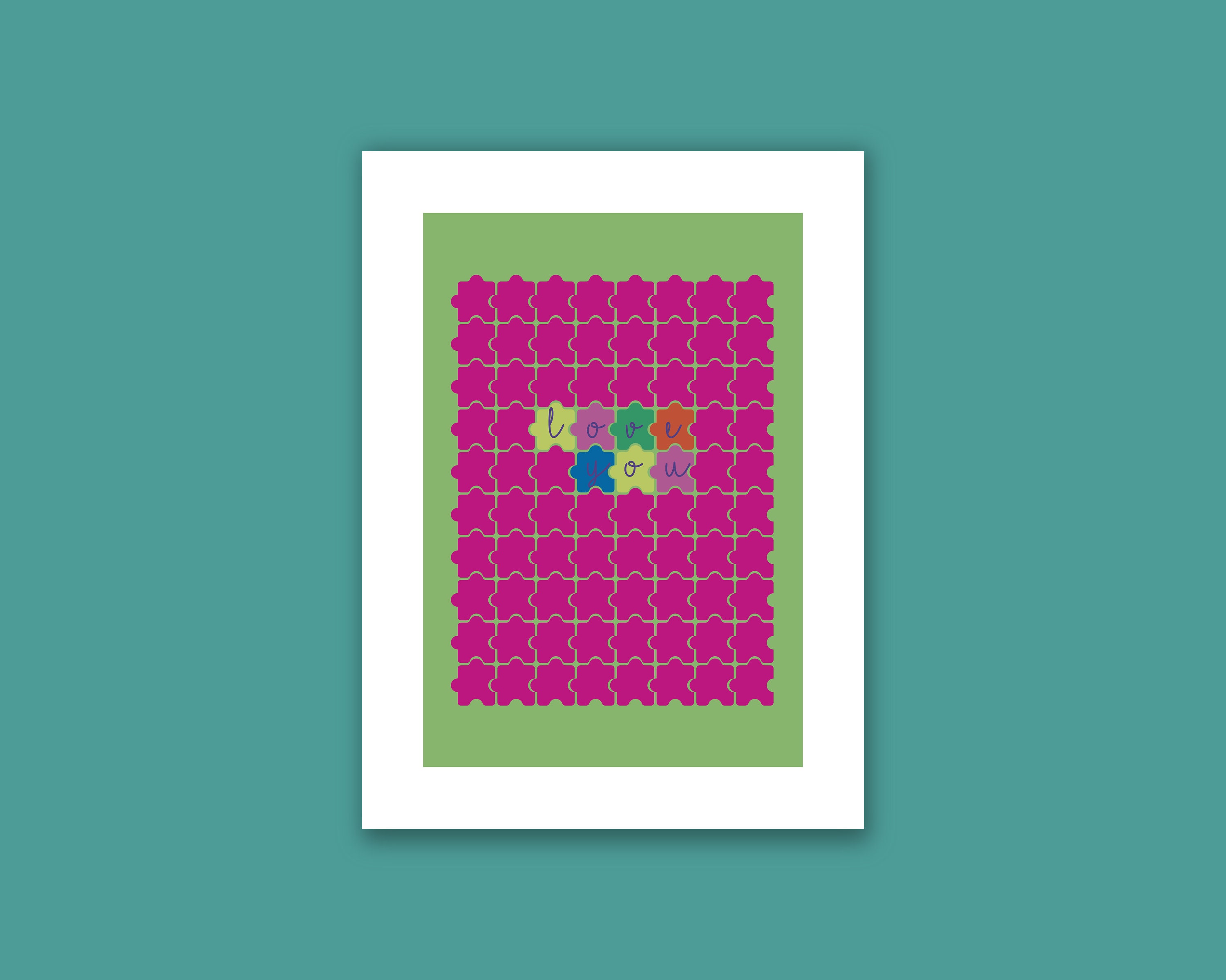 Puzzle Texture Poster. Puzzle Wall Art. Custom Puzzle - Etsy