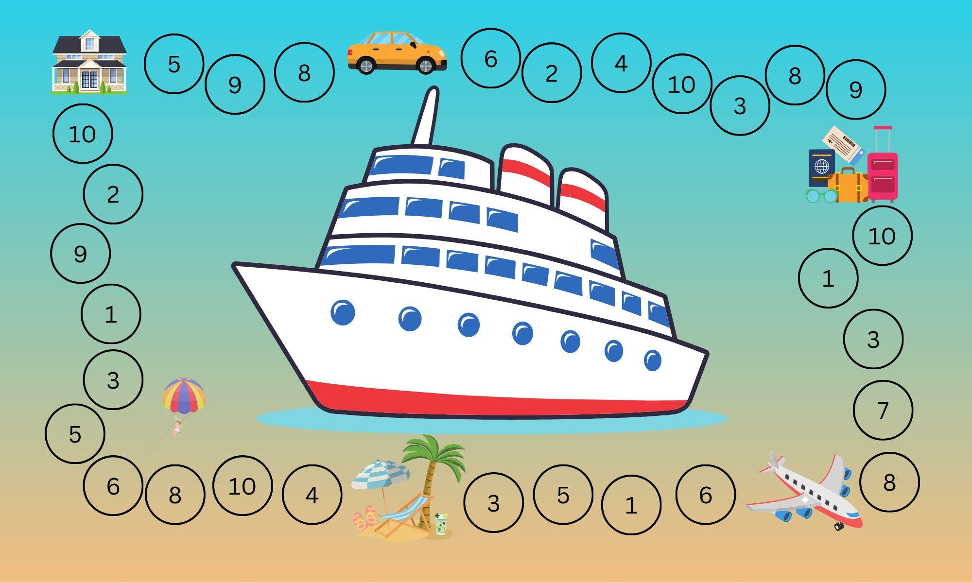 Cruise Ship Savings Challenge Game/ Printable - Etsy