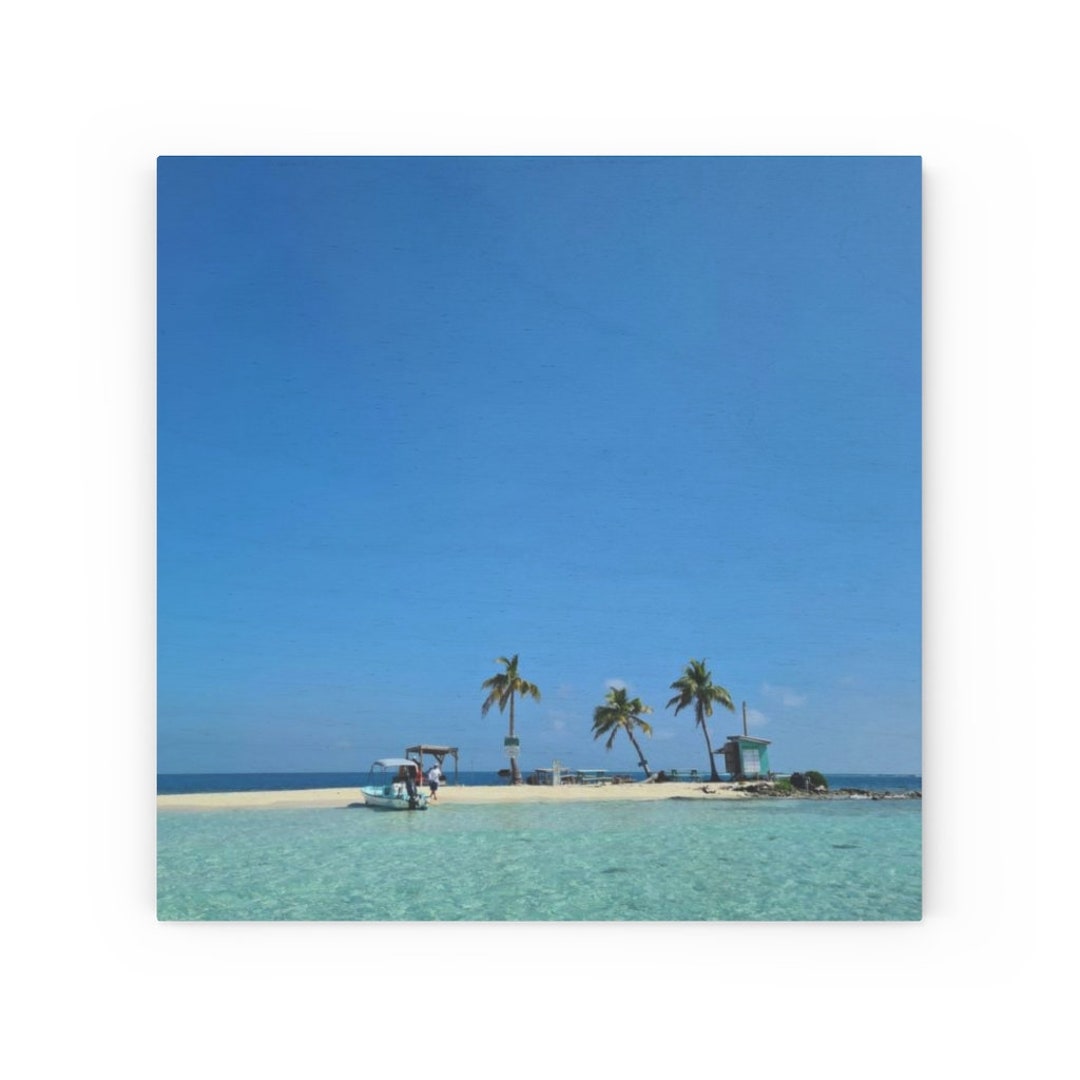 Beautiful Beach Island Escape Scene Wooden Canvas, Perfect Present - Etsy