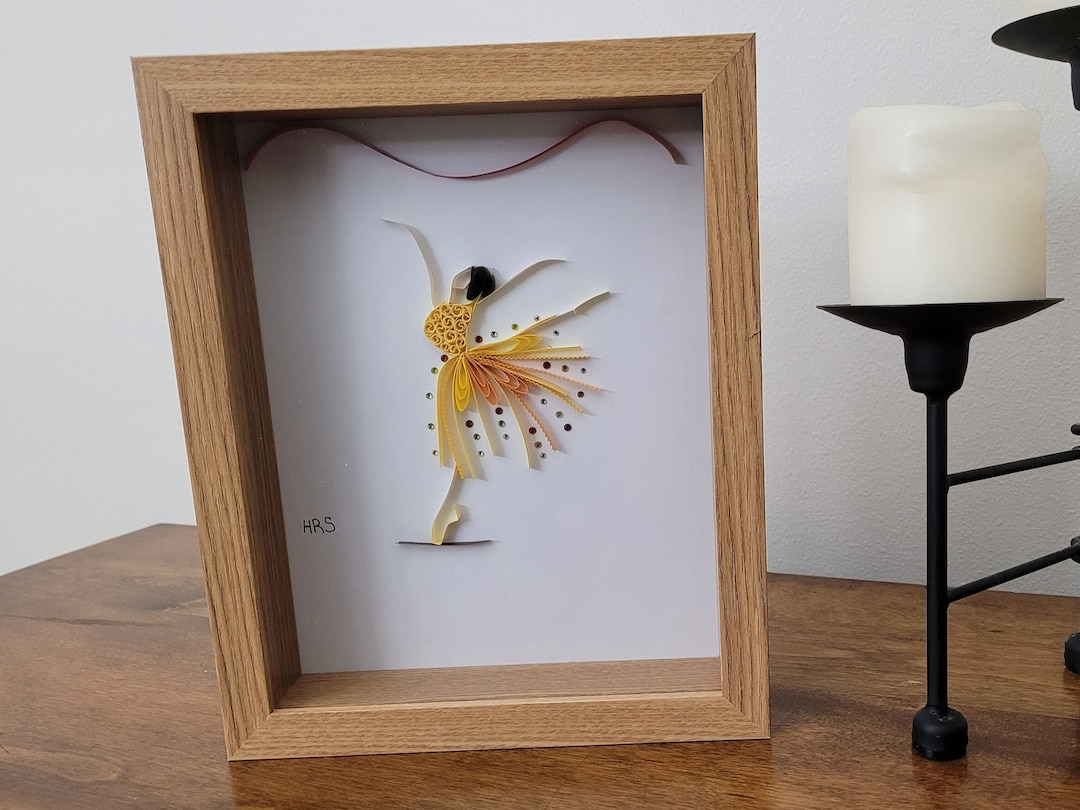 Ballet Solo Dancer Art Piece Paper Quilling Art Quilled Art 8x10 Framed ...