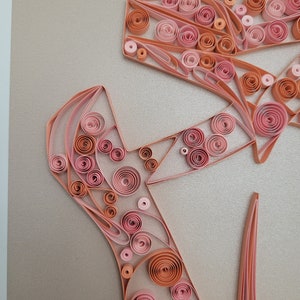 Quilled Ballet Shoes Art: 3D Paper Filigree, Framed Wall Art (8x10) - Etsy