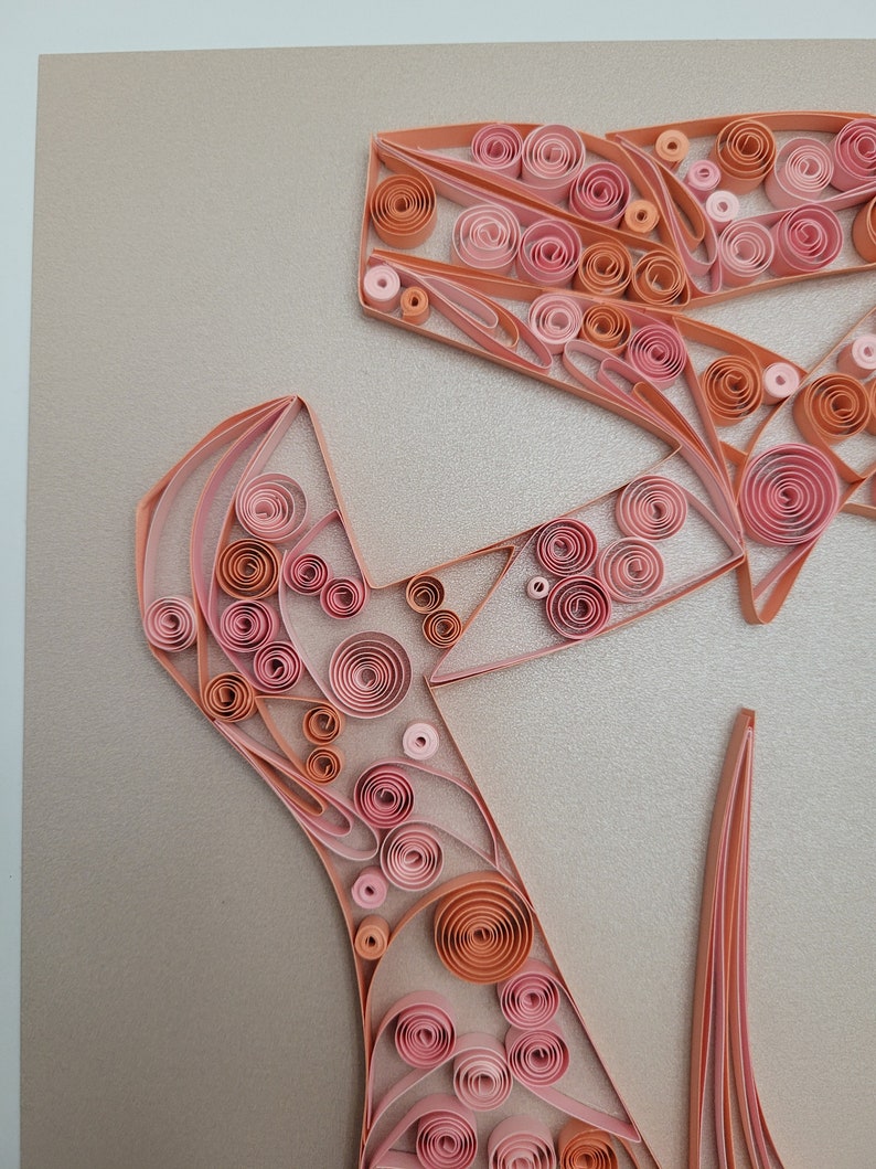 Quilled Ballet Shoes Art: 3D Paper Filigree, Framed Wall Art (8x10) - Etsy