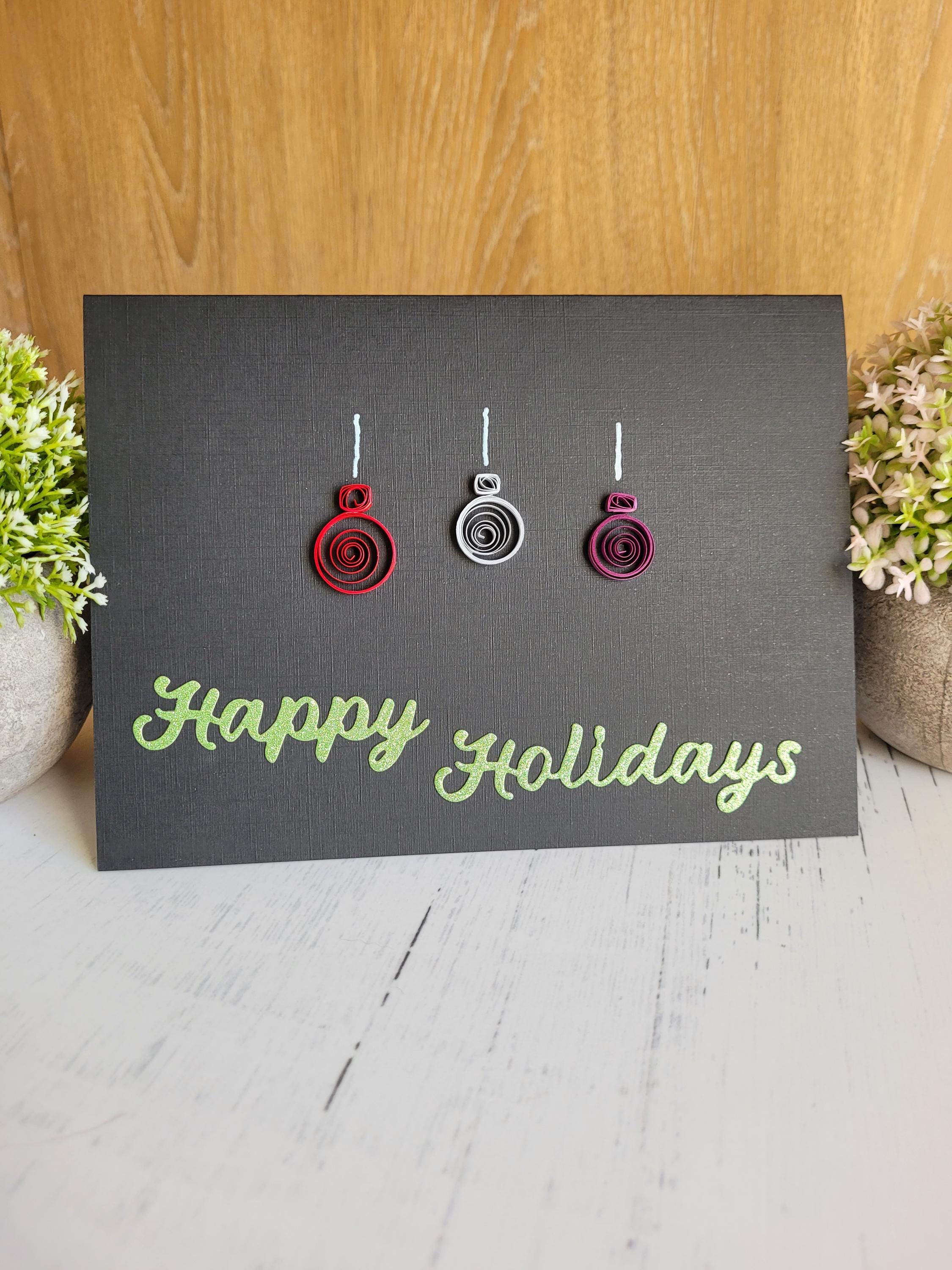Quilled Christmas Card | Paper Craft | Snowman Card | Quilling | Blank ...